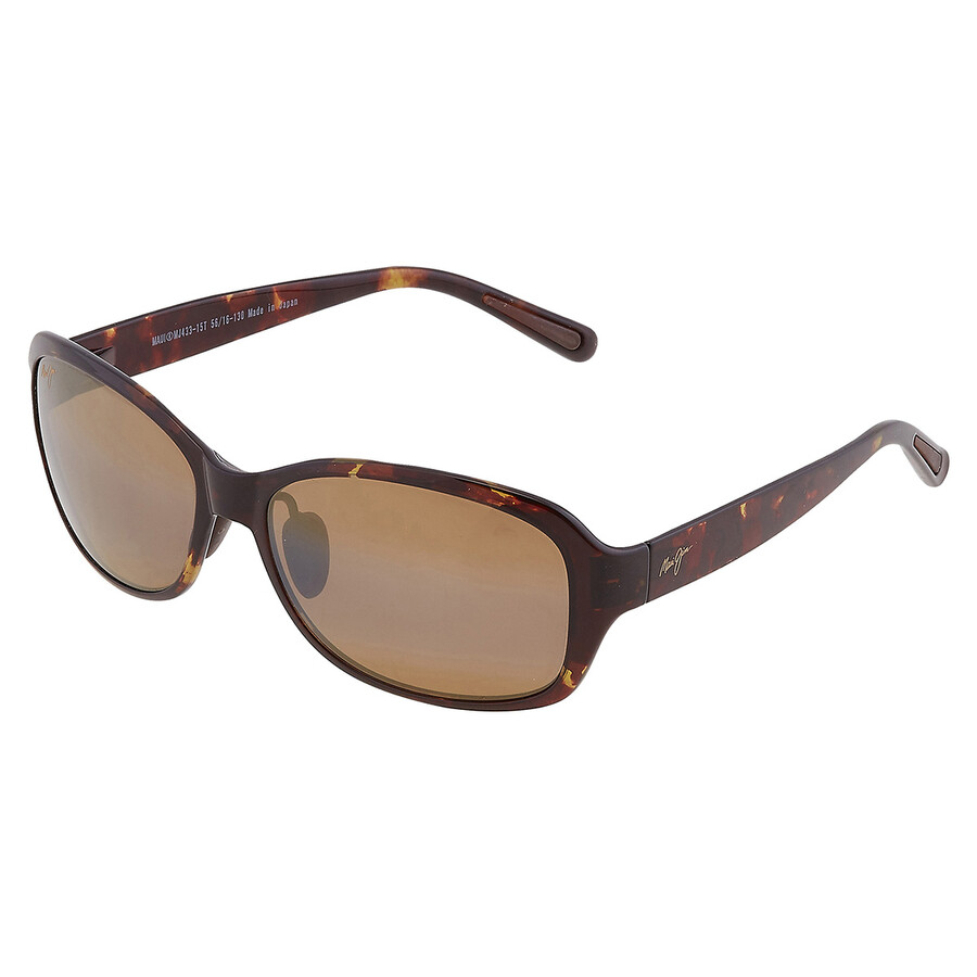 Maui Jim Koki Beach HCL Bronze Mirror Polarized Gradient Oval Ladies Sunglasses H433-15T 56 ...