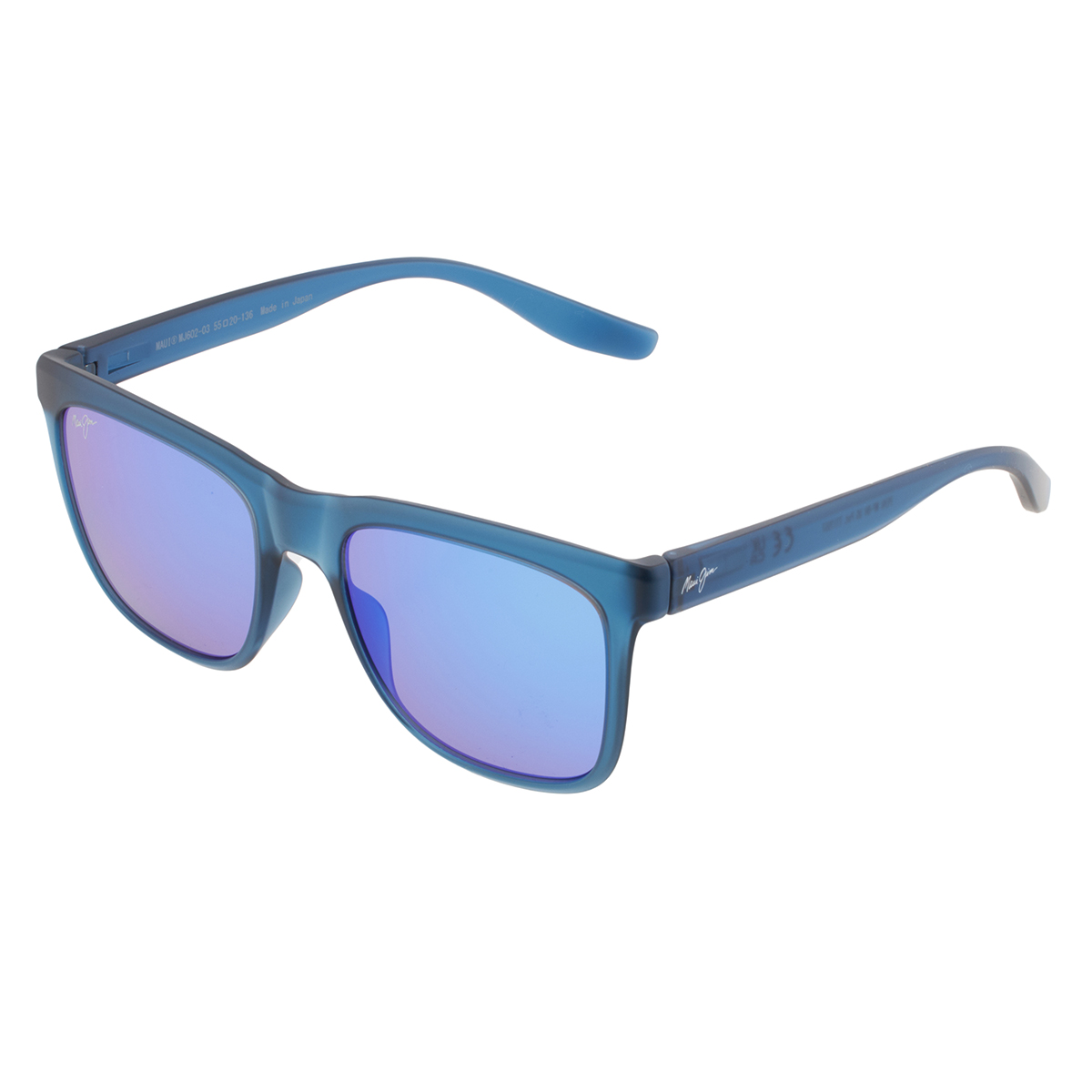 Maui Jim Pehu Blue Hawaii Square Unisex Sunglasses B602-03 55 ...