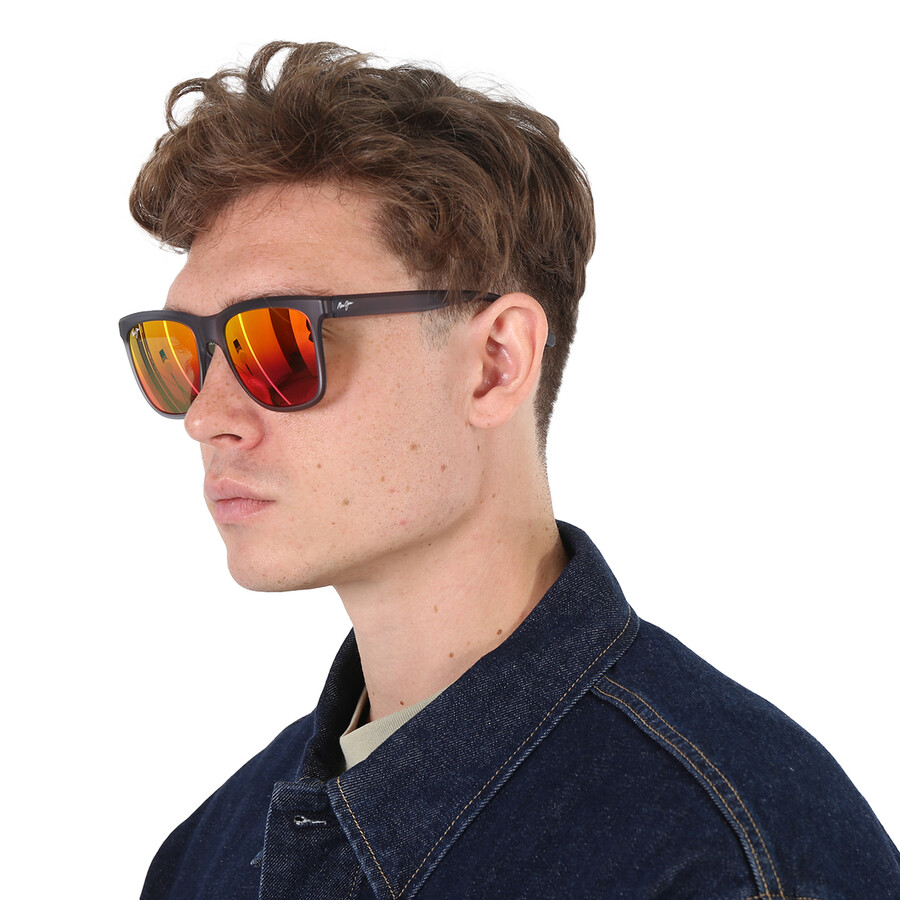 Maui Jim Pehu Hawaii Lava Square Unisex Sunglasses RM602-14 55 603429071509 - Sunglasses, Pehu ...