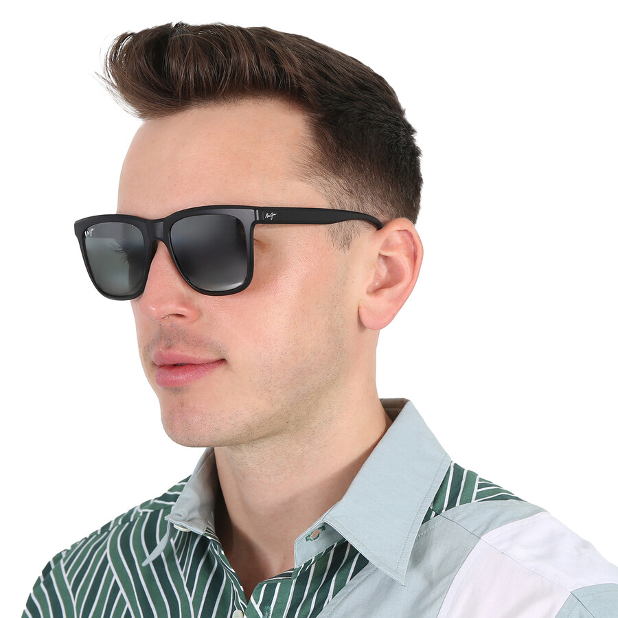 Maui Jim Pehu Neutral Grey Square Unisex Sunglasses 602-02 55 ...