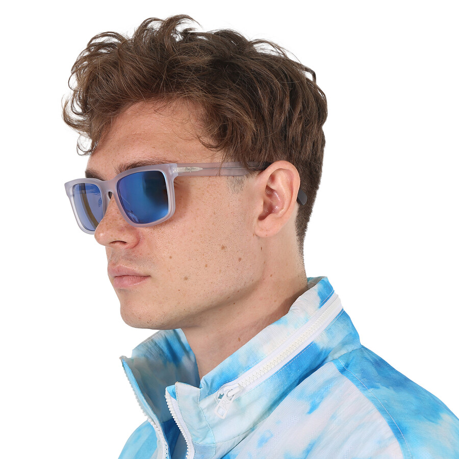 Maui Jim Stone Shack Blue Hawaii Rectangular Unisex Sunglasses B862-05 ...