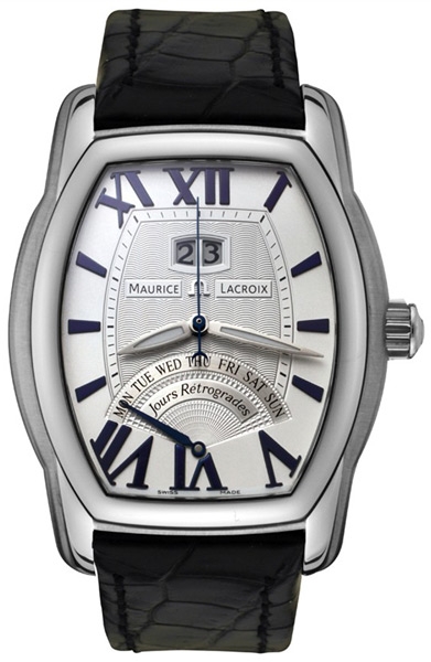 Maurice Lacroix Jours Retrograde Automatic Silver Dial Men's Watch ...