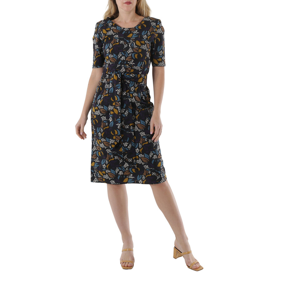 Max Mara Gerald Midi Tunic Dress With Floral Print, Brand Size 40 (US ...