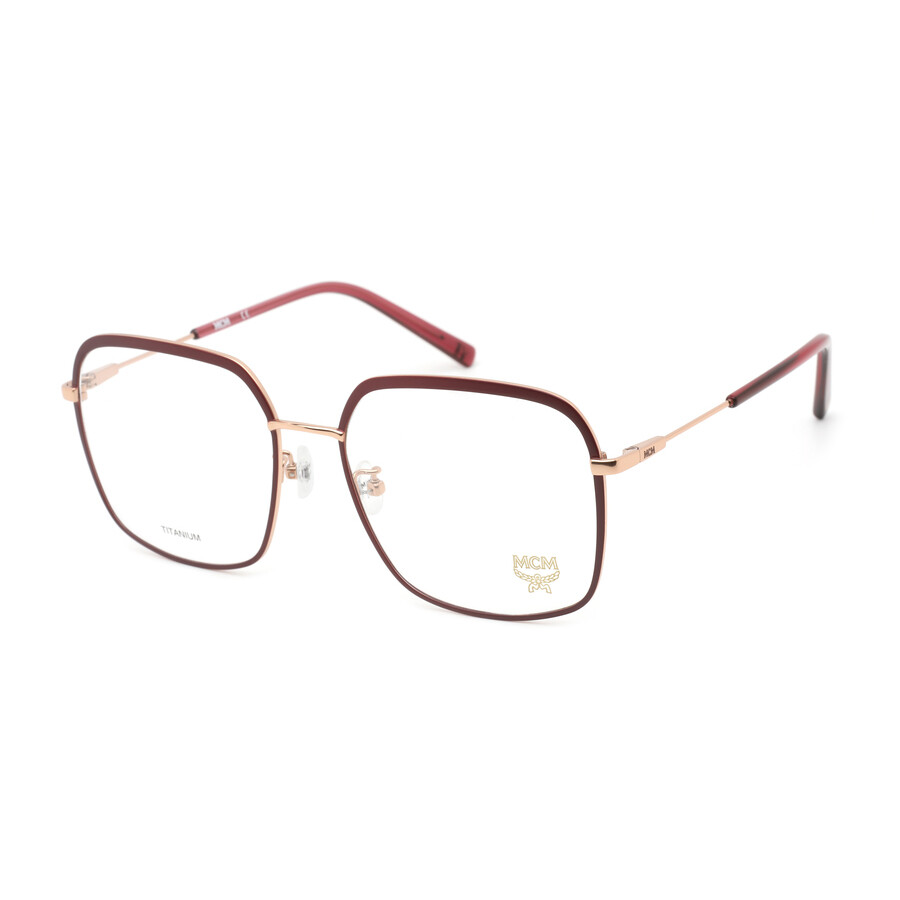 Mcm Ladies Red Rectangular Eyeglass Frames MCM2501A60257 886895493970 ...