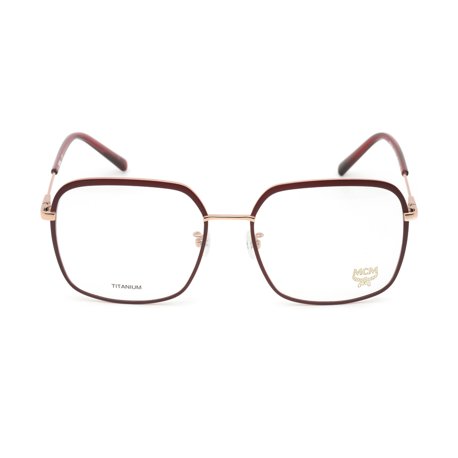 Mcm Ladies Red Rectangular Eyeglass Frames MCM2501A60257 886895493970 ...