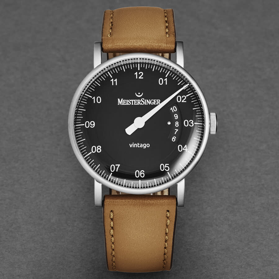 Meistersinger Vintago Automatic Black Dial Men's Watch VT908 ...