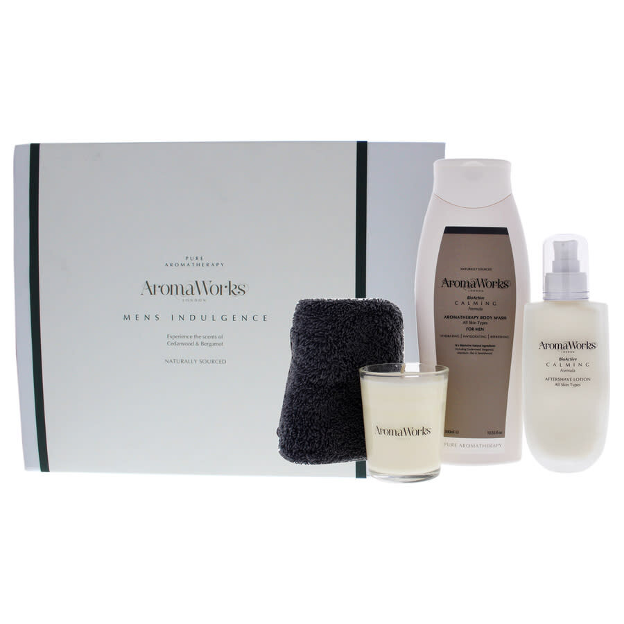 Aromaworks Mens Indulgence Set by Aromaworks for Men - 4 Pc Set 3.4oz ...