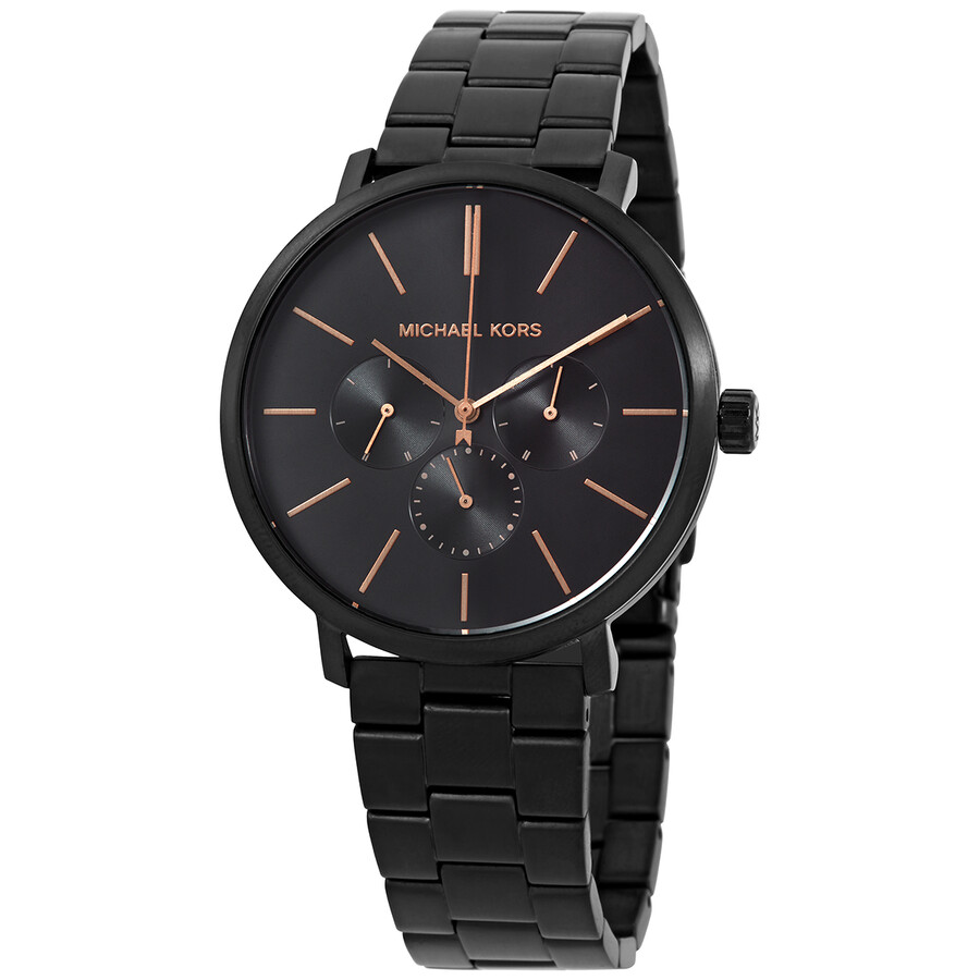 Michael Kors Blake Quartz Black Dial Men's Multifunction Watch MK8703 ...