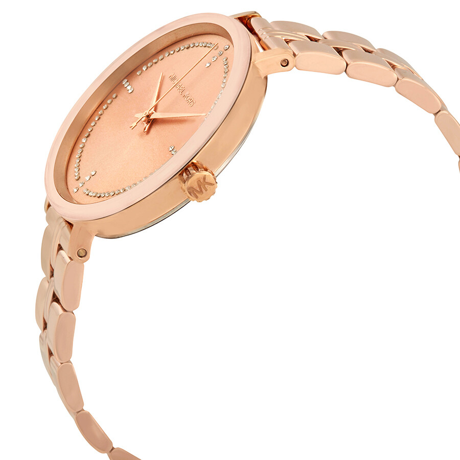 Michael Kors Bridgette Rose Dial Ladies Watch MK3793 796483355934 ...