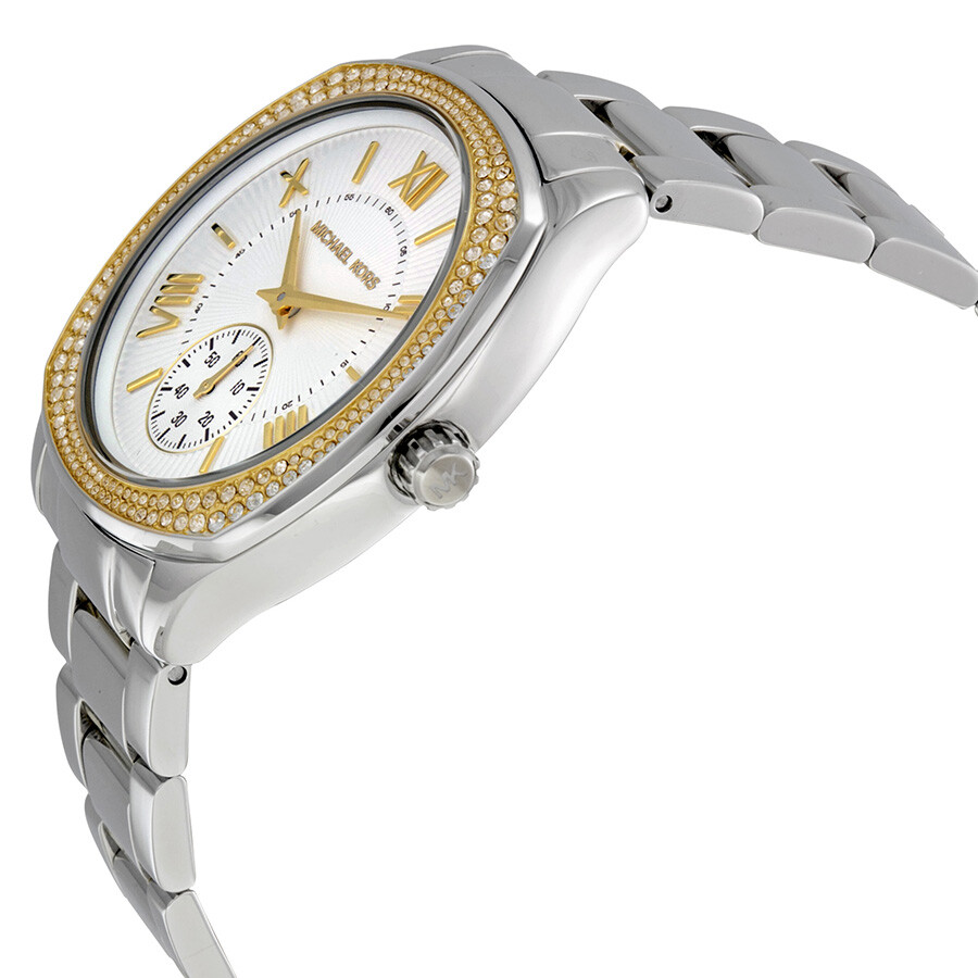 Michael Kors Bryn Silver Dial Two Tone Ladies Watch MK6277 796483214958 ...