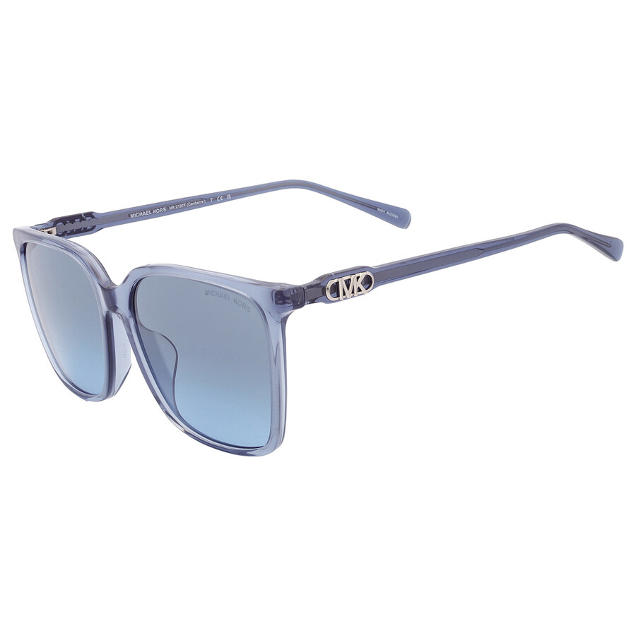 Michael Kors Canberra Blue Gradient Square Ladies Sunglasses MK2197F ...