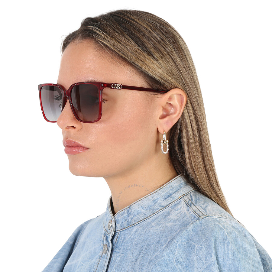 Michael Kors Canberra Grey Gradient Square Ladies Sunglasses Mk2197f