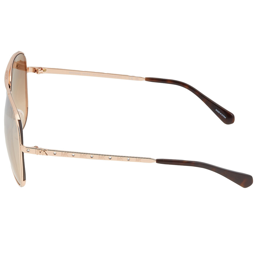 Michael Kors Chelsea Bright Brown Pilot Sunglasses MK1101B 11088Z 60 725125376334 - Sunglasses ...