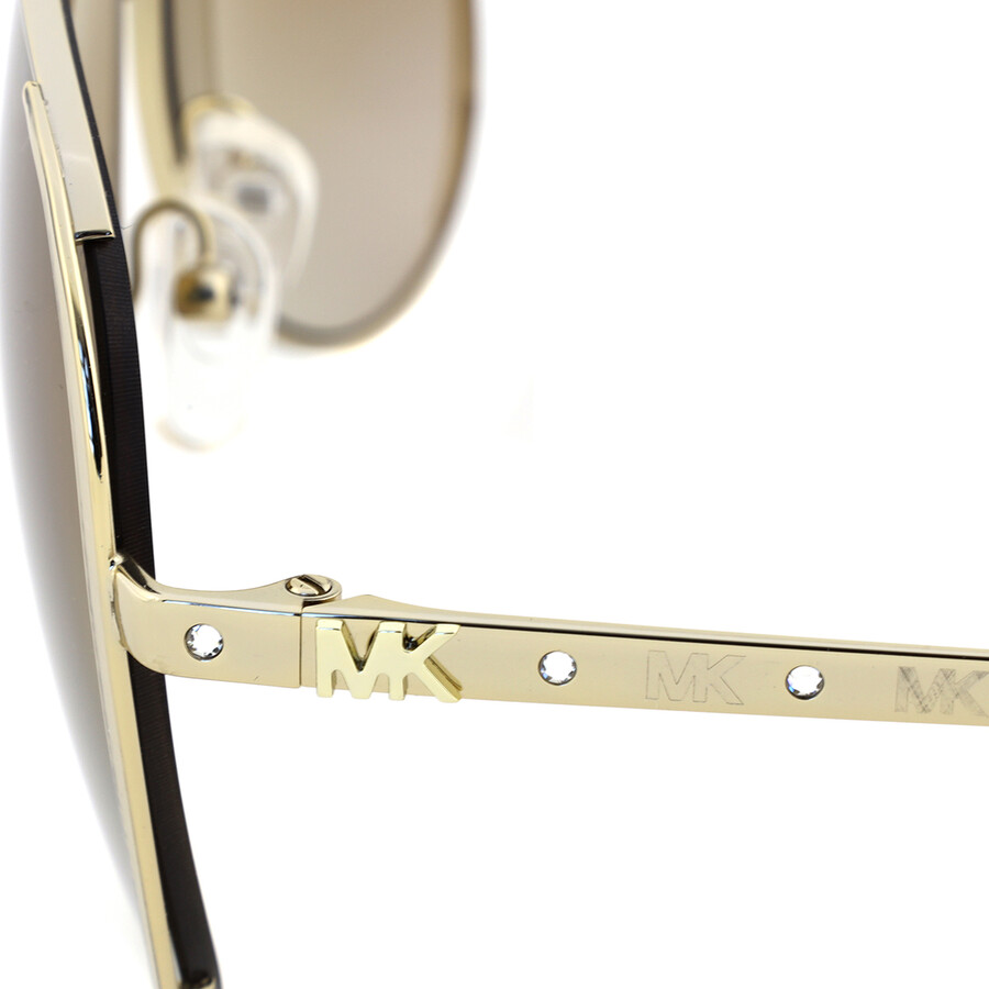 Michael Kors Chelsea Bright Gold Grey Gradient Mirror Pilot Ladies ...