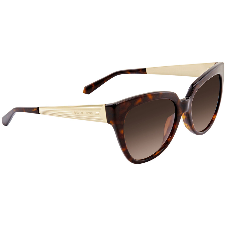 Michael Kors Dark Brown Gradient Cat Eye Ladies Sunglasses MK2090F ...