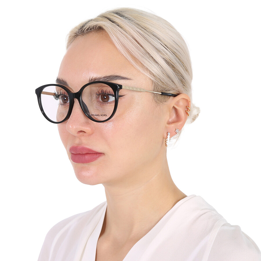 Michael Kors Demo Round Ladies Eyeglasses MK4093 3005 52 725125383219 ...