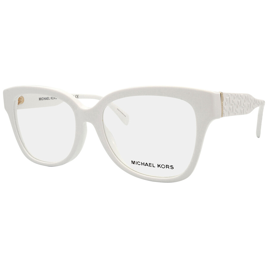 Michael Kors Demo Square Ladies Eyeglasses MK4091 3100 52 725125379816 ...