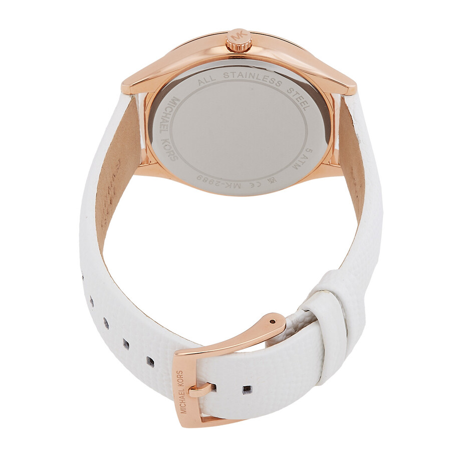 Michael Kors Harlowe Quartz Crystal Rose Gold Dial Ladies Watch MK2989 ...