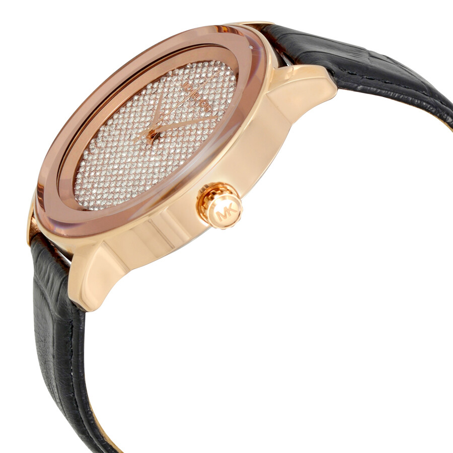 Michael Kors Kinley Crystal Pave Dial Ladies Casual Watch MK2456 ...