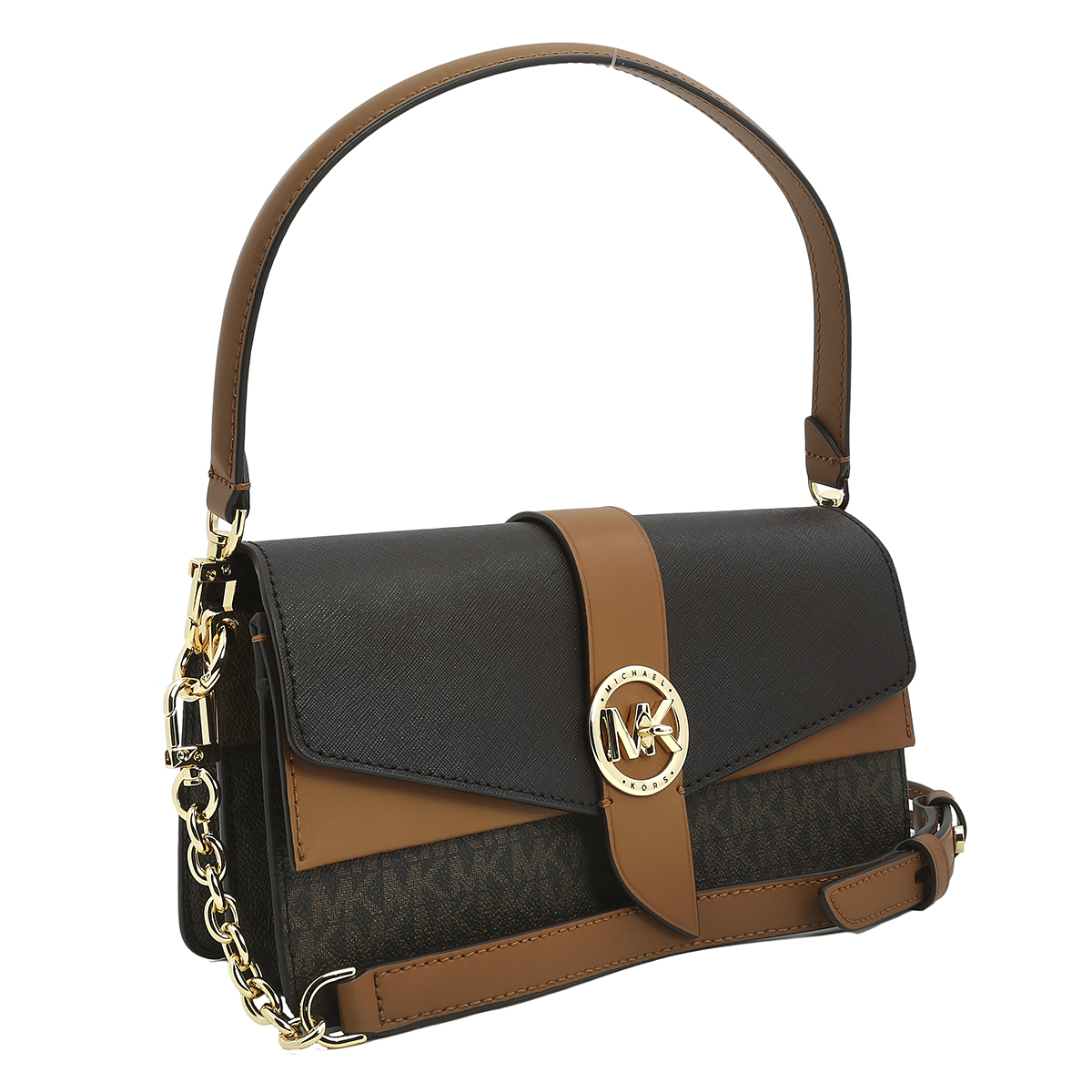 Michael Kors Ladies Monogram Print Shoulder Bag 30H1GGRL8V-252 ...