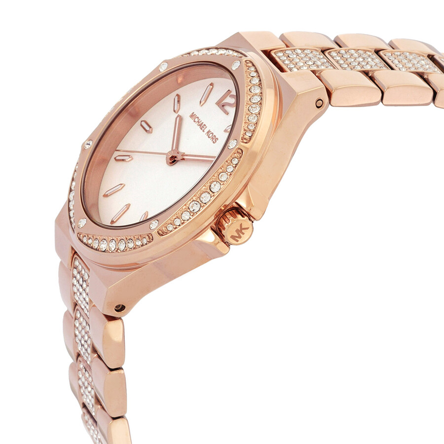 Michael Kors Lennox Quartz Crystal White Dial Ladies Watch MK7362 ...