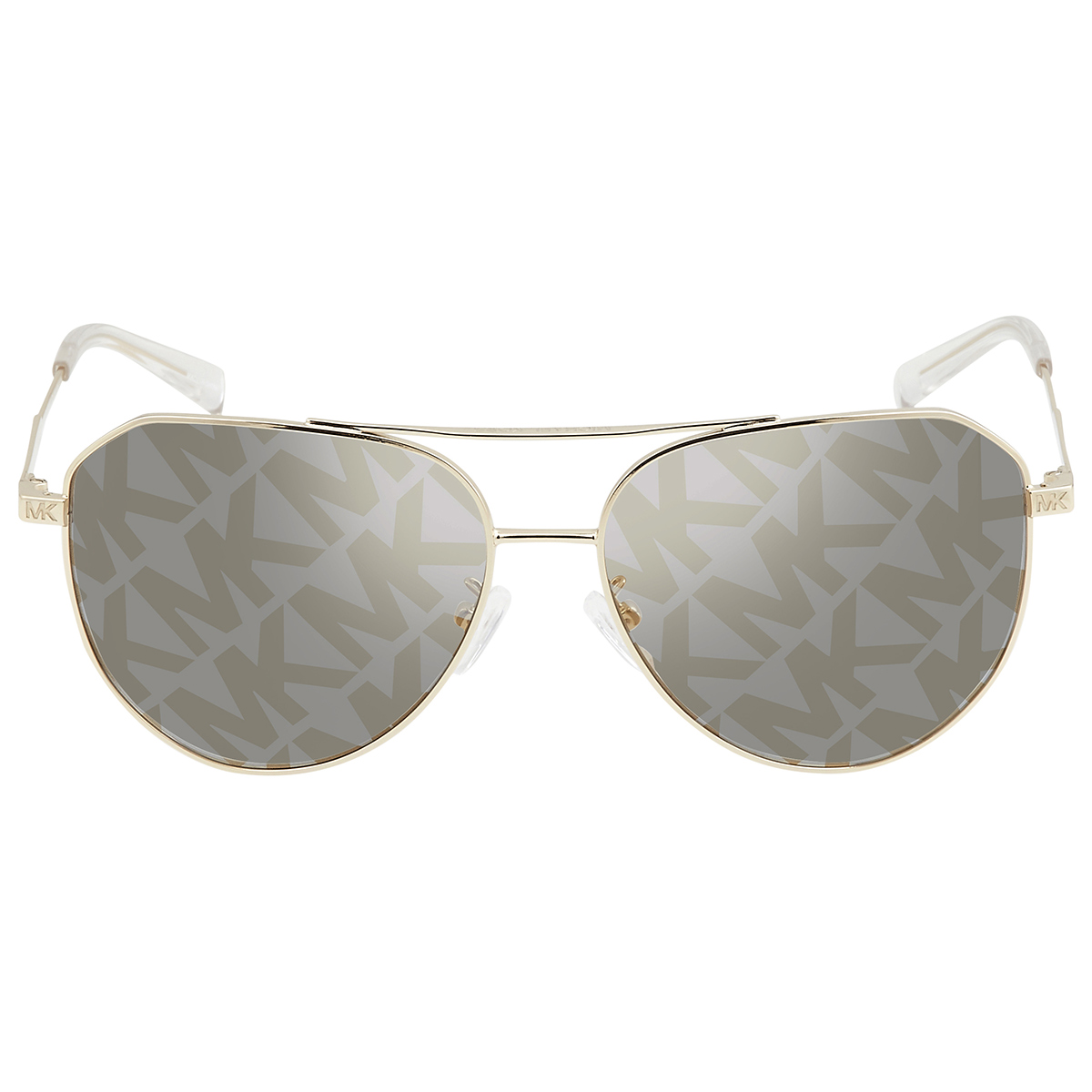 Michael Kors Cheyenne MK Mirrored Gold Silver Pilot Ladies Sunglasses ...