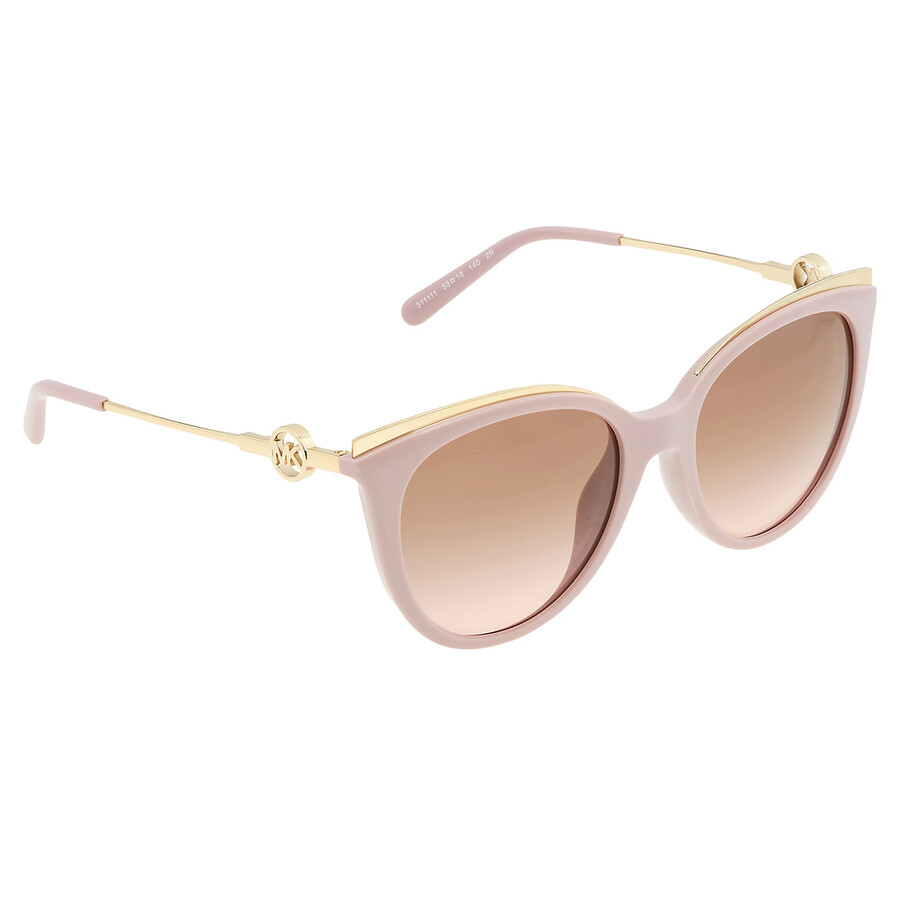 Michael Kors Montauk Brown Pink Gradient Butterfly Ladies Sunglasses ...