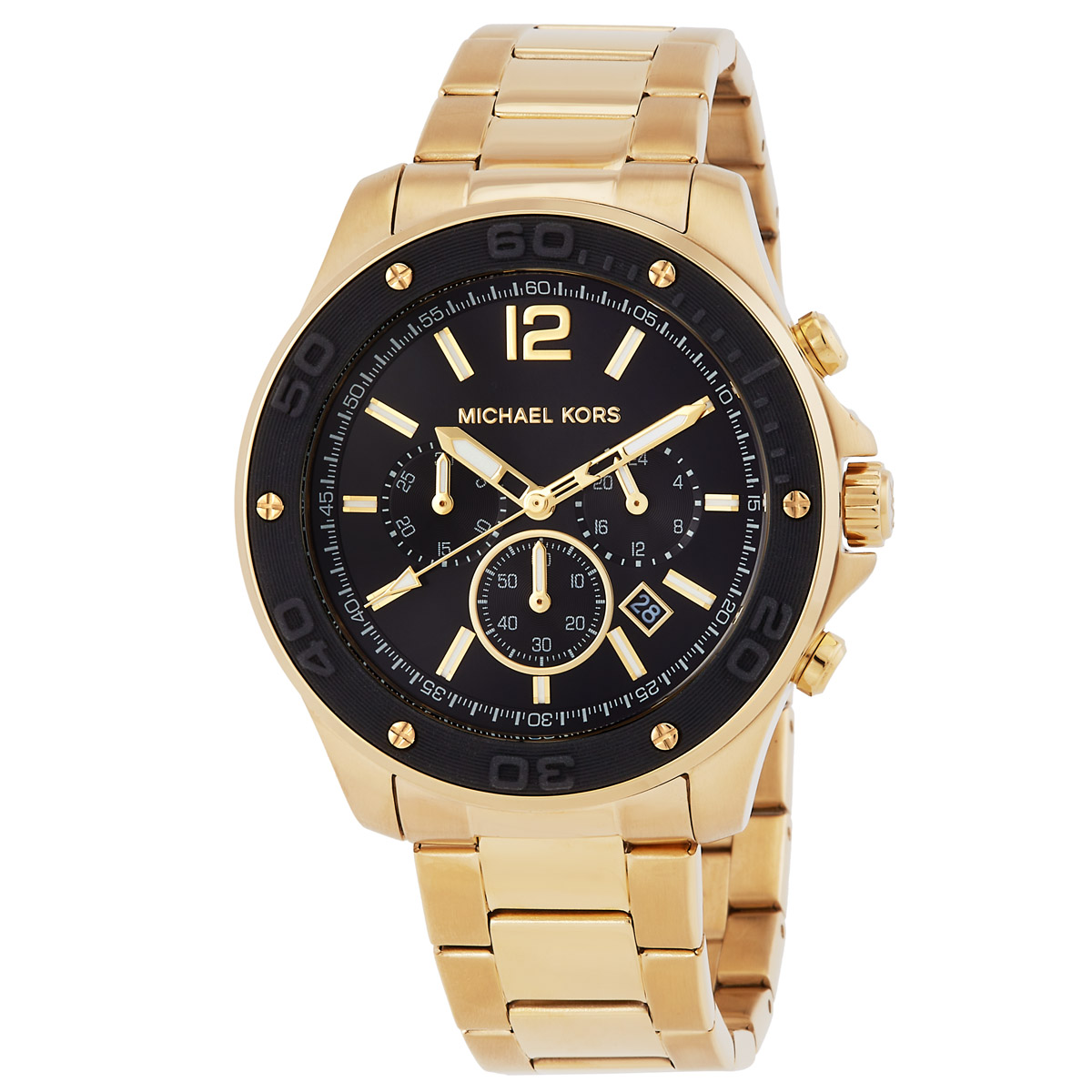 Michael Kors Nolan Chronograph Quartz Black Dial Men's Watch MK9068 ...