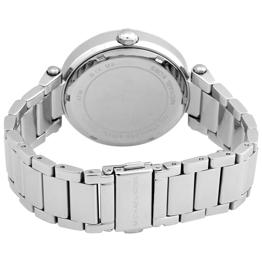 Michael Kors Parker Quartz Crystal Silver Dial Ladies Watch MK6658 ...