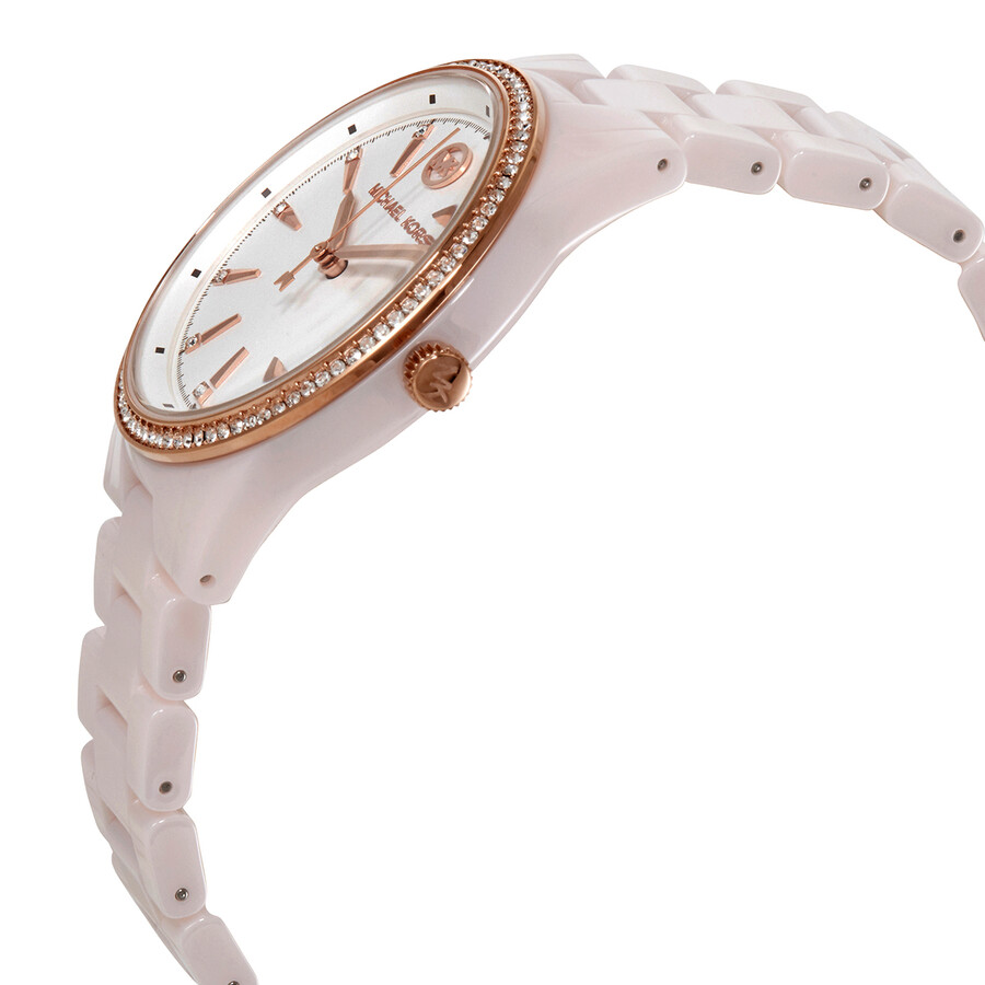 Michael Kors Ritz Quartz Crystal Silver Dial Ladies Watch MK6838 ...