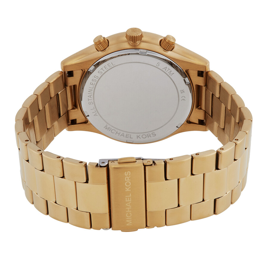 Michael Kors Runway Chronograph Quartz Black Dial Men's Watch MK1076SET ...