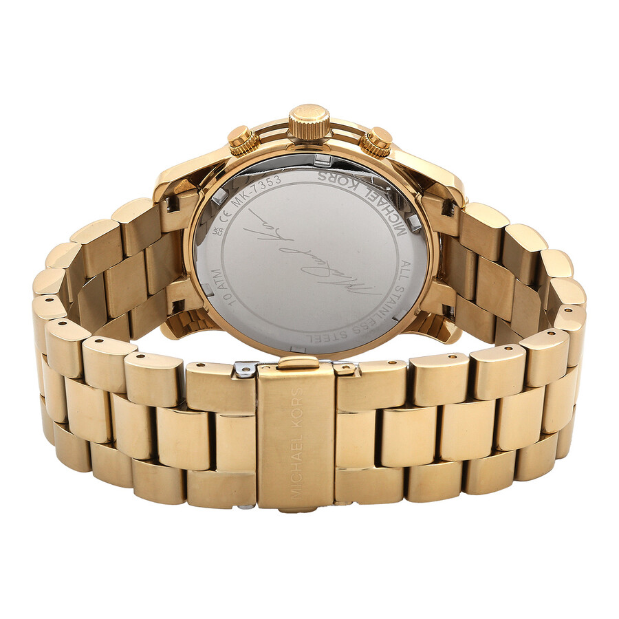 Michael Kors Runway Chronograph Quartz Blue Dial Ladies Watch MK7353 ...