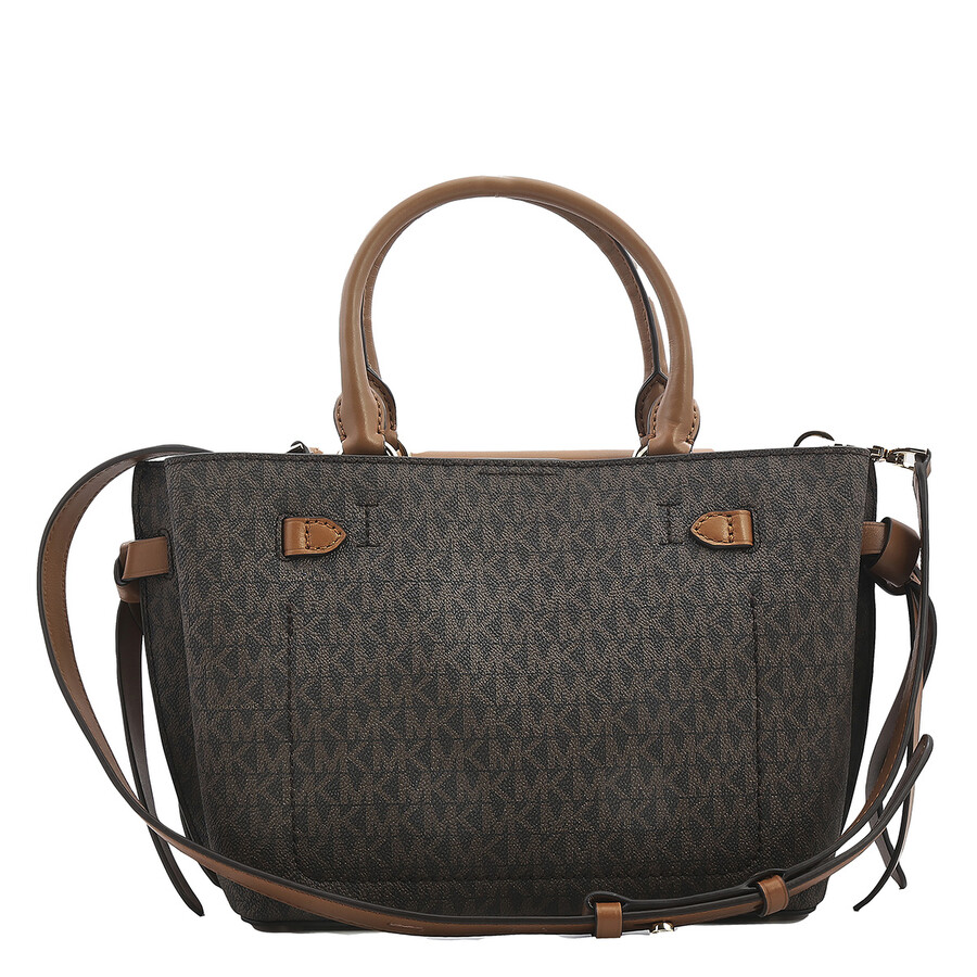 Michael Kors Signature Logo Small Hamilton Legacy Belted Satchel ...