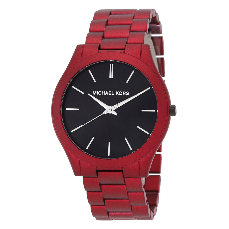 Michael Kors Slim Runway Quartz Black Dial Men's Watch MK8712 ...