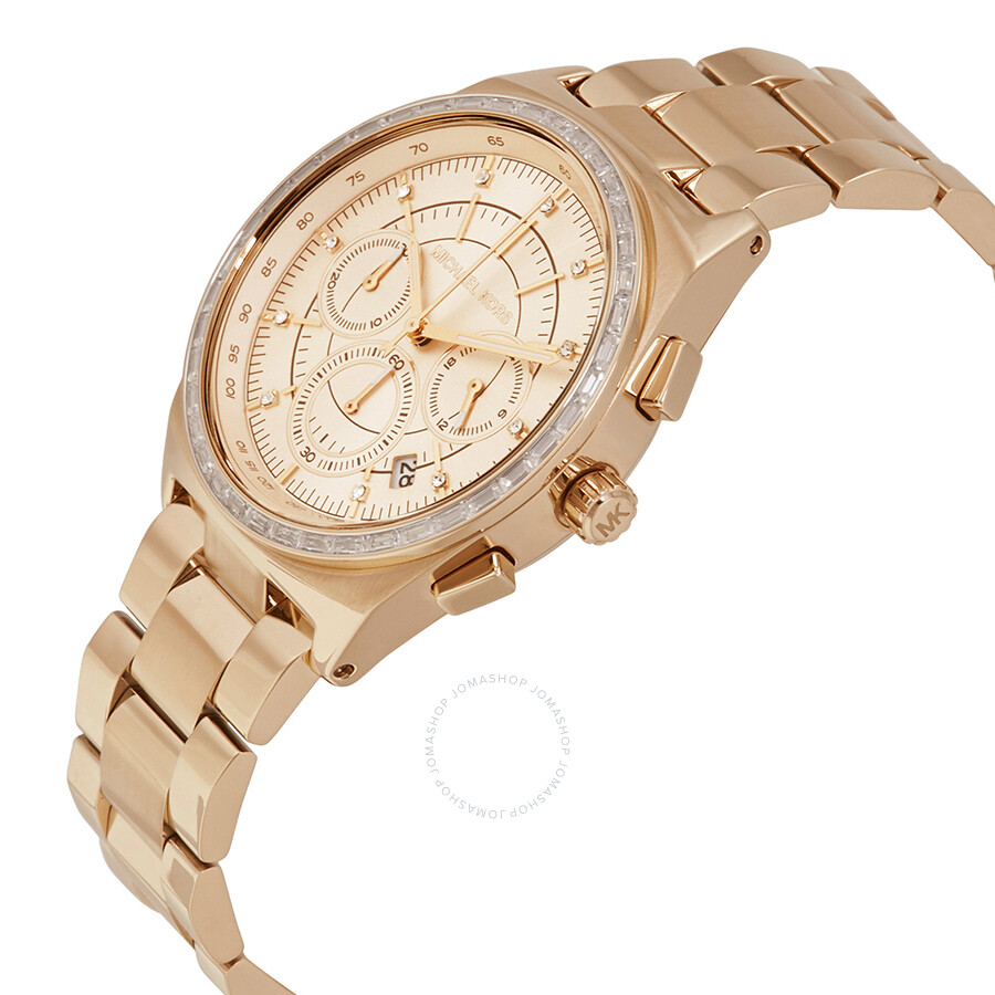 Michael Kors Vail Chronograph Rose Dial Ladies Watch MK6421 ...