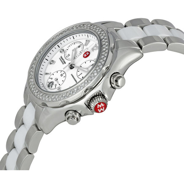 Michele Large Tahitian Ceramic Ladies Watch MWW12E000001 845960020909 ...