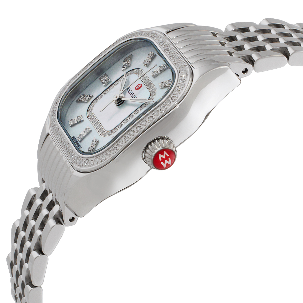 Michele MICHELE MEGGIE Diamond Mother of Pearl Dial Ladies Watch ...