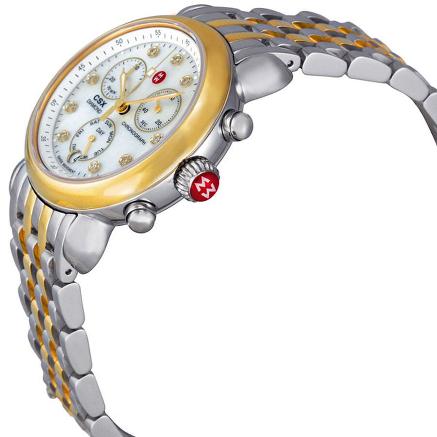Michele Signature CSX-36 Two-tone Stainless Steel Watch MWW03M000164 ...