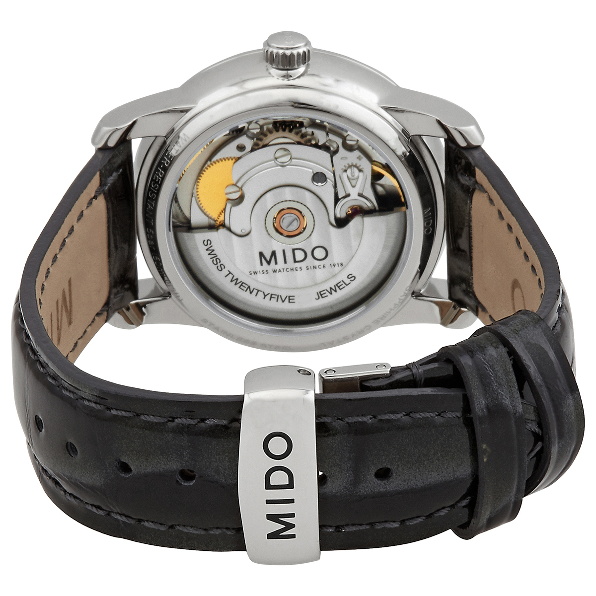 Mido Baroncelli Automatic Diamond Silver Dial Ladies Watch ...