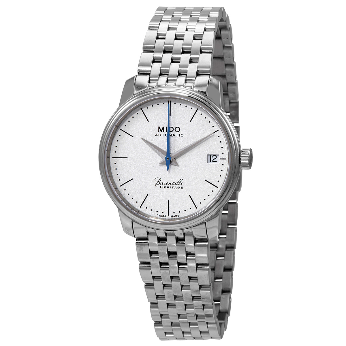 Mido Baroncelli Automatic White Dial Ladies Watch M0272071101000 ...