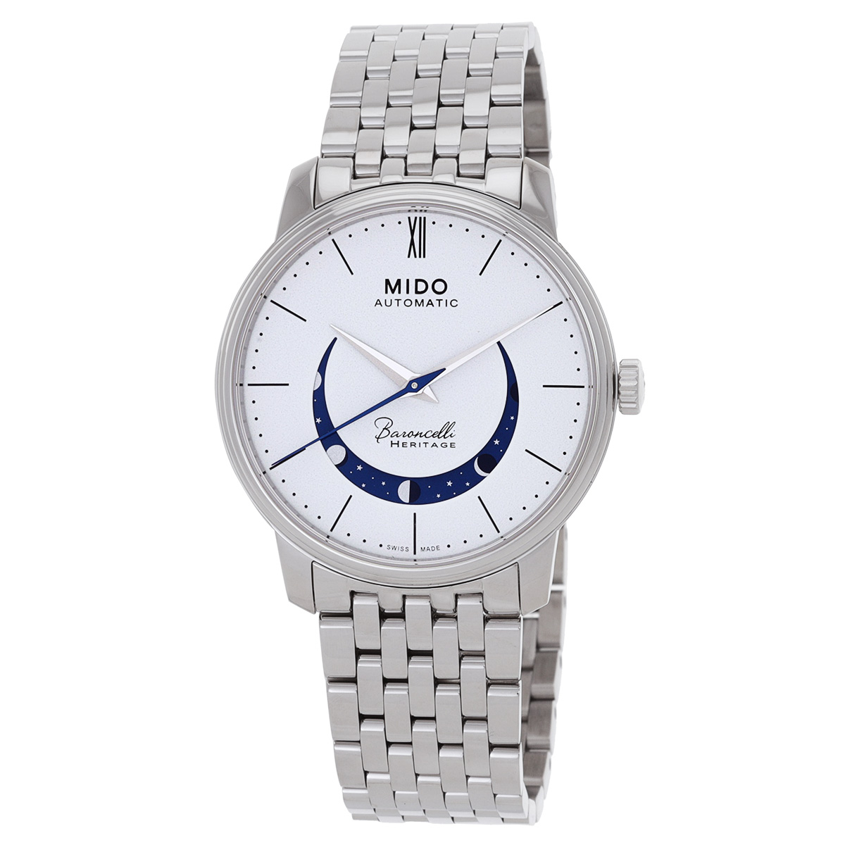 Mido Baroncelli Automatic White Dial Men's Watch M0274071101001 ...