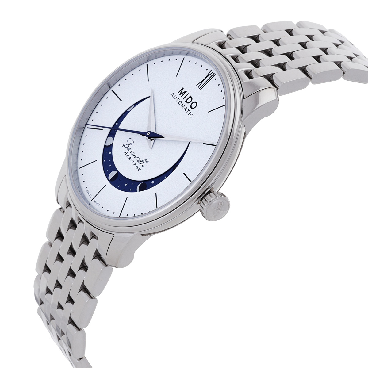 Mido Baroncelli Automatic White Dial Men's Watch M0274071101001 ...