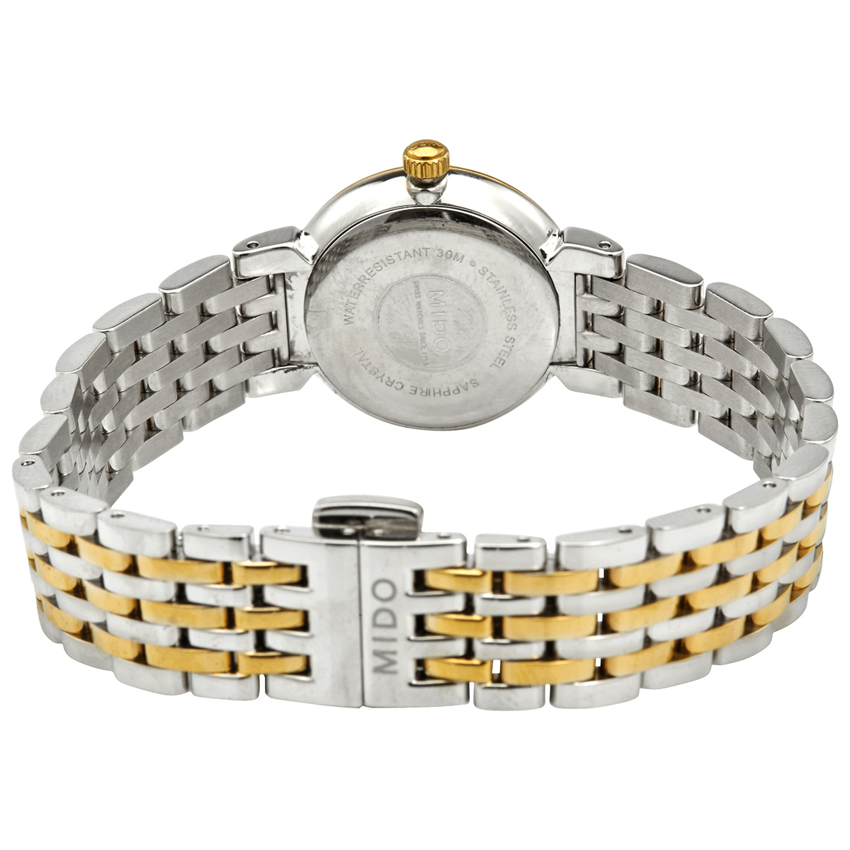 Mido Dorada Lady Quartz Gold Dial Two-tone Ladies Watch M2130.9.12.1 ...