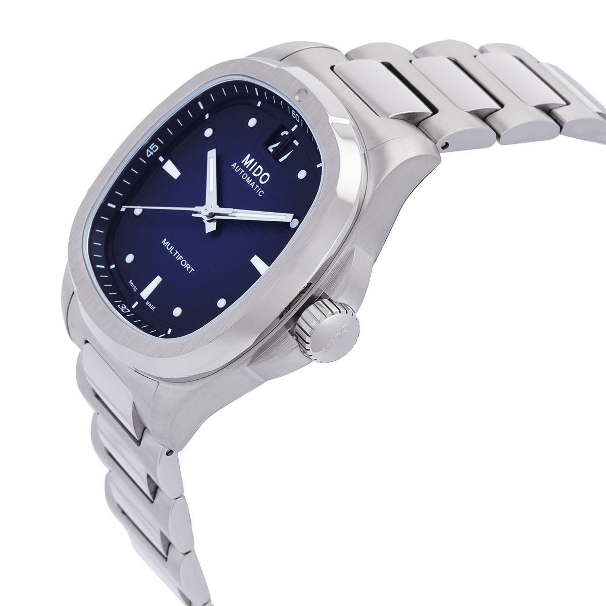 Mido Multifort TV Big Date Automatic Blue Dial Men's Watch ...