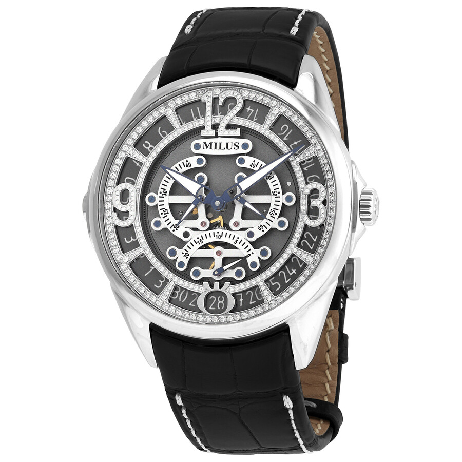 Milus Tirion Triretrograde Automatic Men's Watch TIRI301F - Watches ...