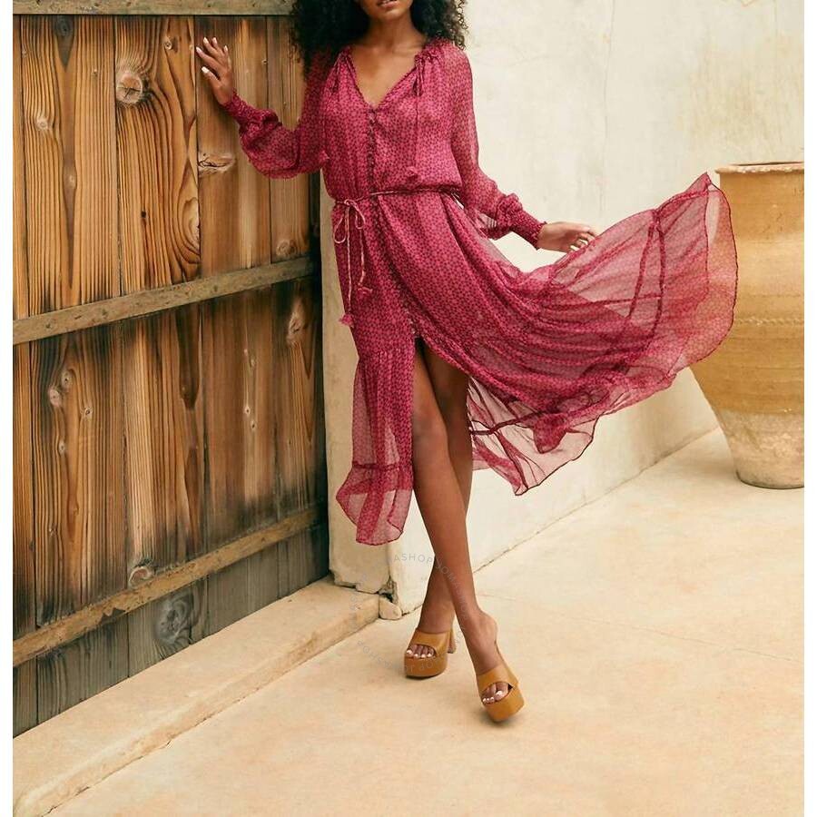 Misa Los Angeles Women Louisa Dress Cardinal, Size Xs 45405-Cardinal-XS ...