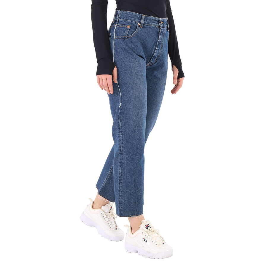 Mm6 Maison Margiela MM6 Ladies Straight-Leg Washed Jeans, Brand Size 36 ...