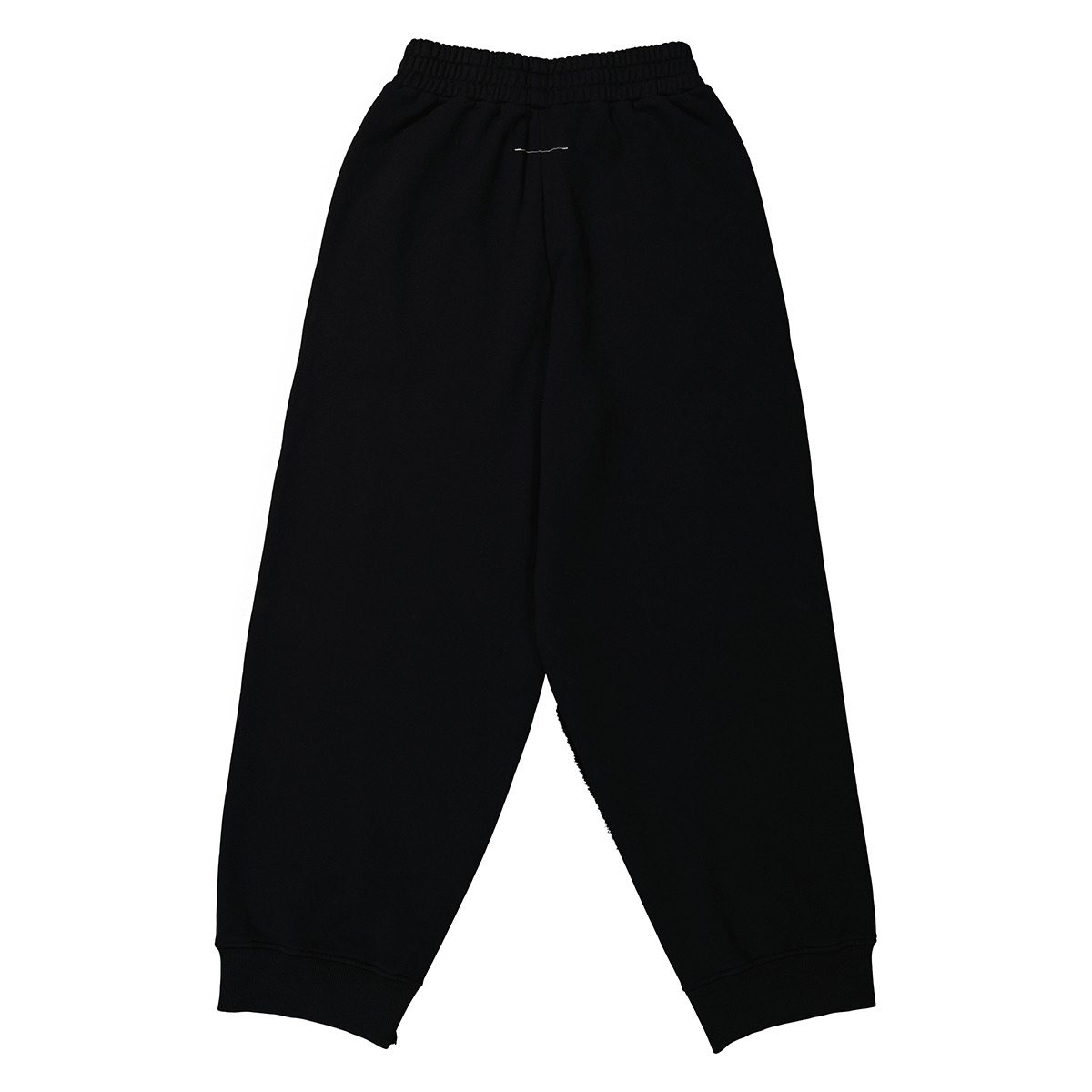 Mm6 Maison Margiela Ladies Black Logo-Print Cotton Track Pants, Size ...