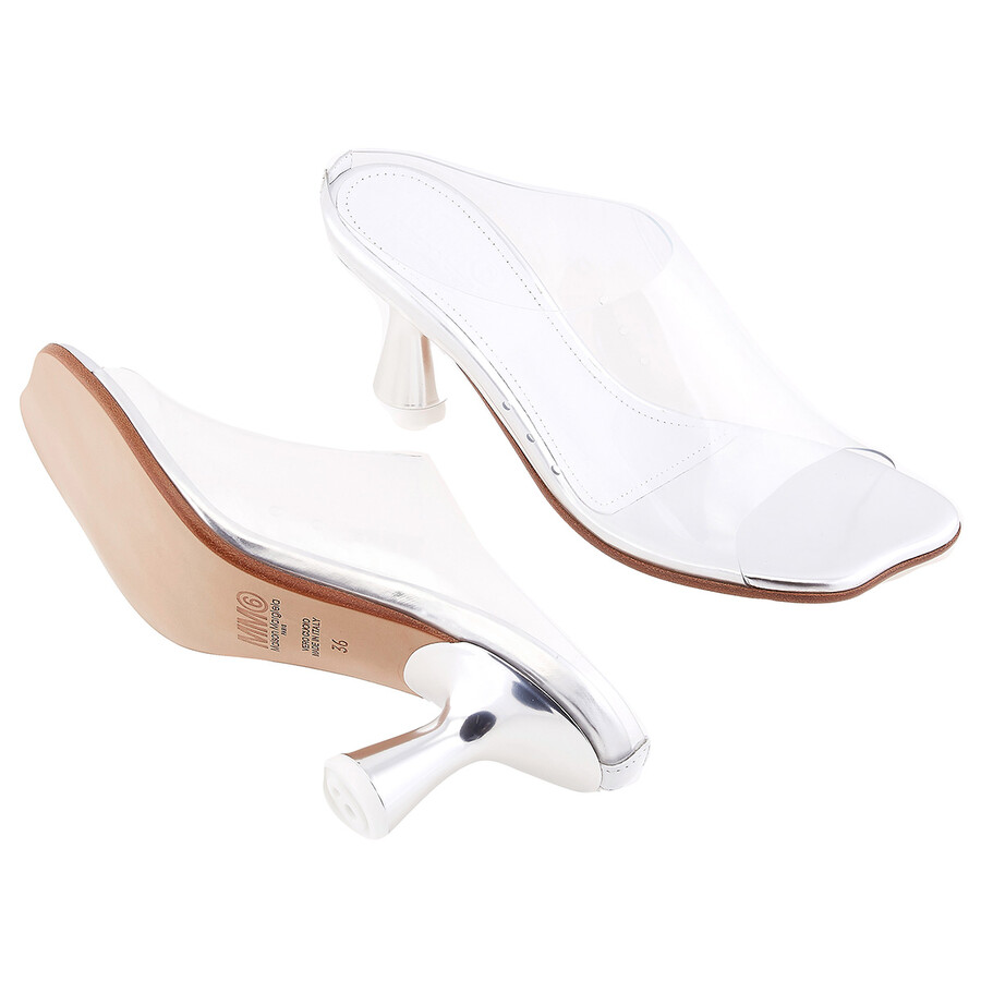 Mm6 Maison Margiela Ladies Transparent PVC Sandals, Brand Size 36 ( US ...