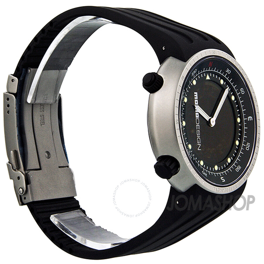 Momo Design Diver Explorer Black Dial Rubber Men's Watch 182EXP-RB ...